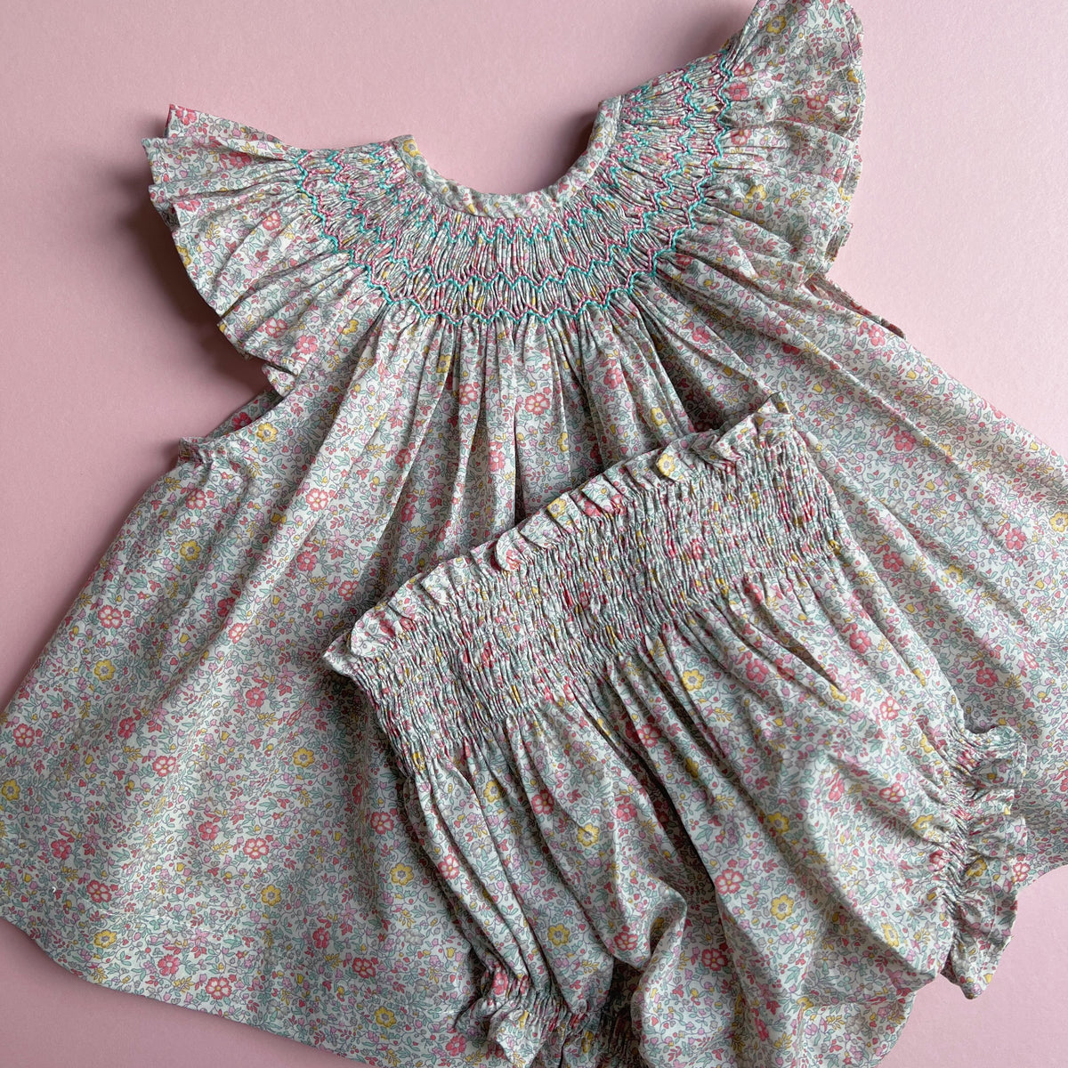 6-9m Katie & Millie Bishop Dress & Bloomers– Monicaandme